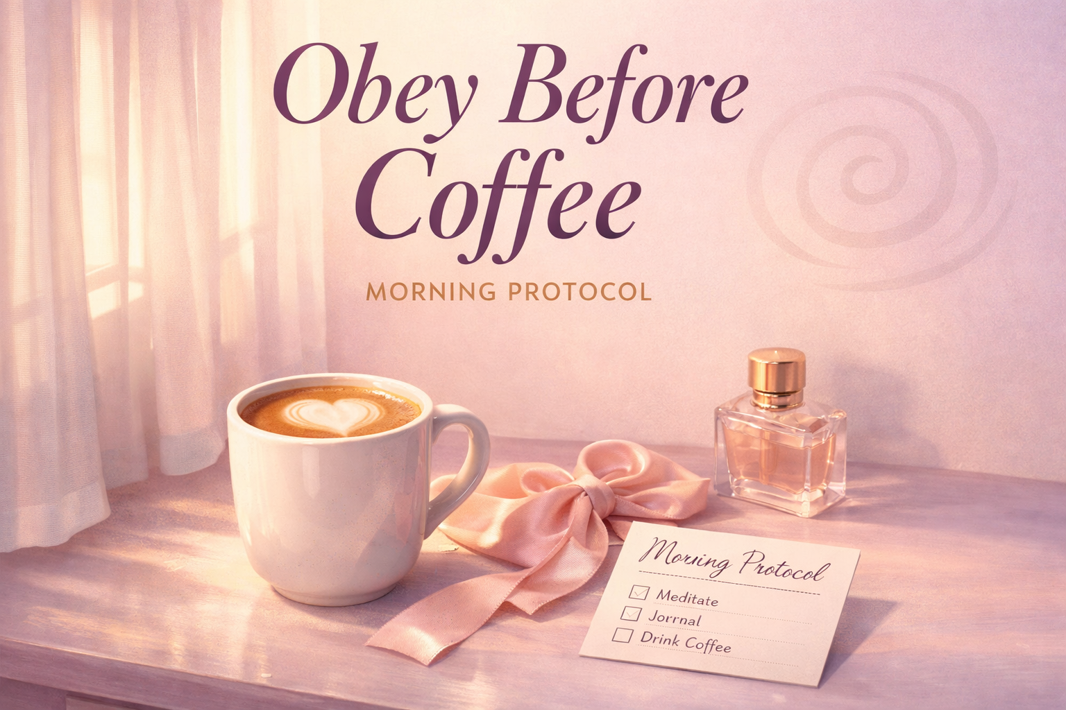 The “Obey Before Coffee” Morning Protocol - Sissy Hive